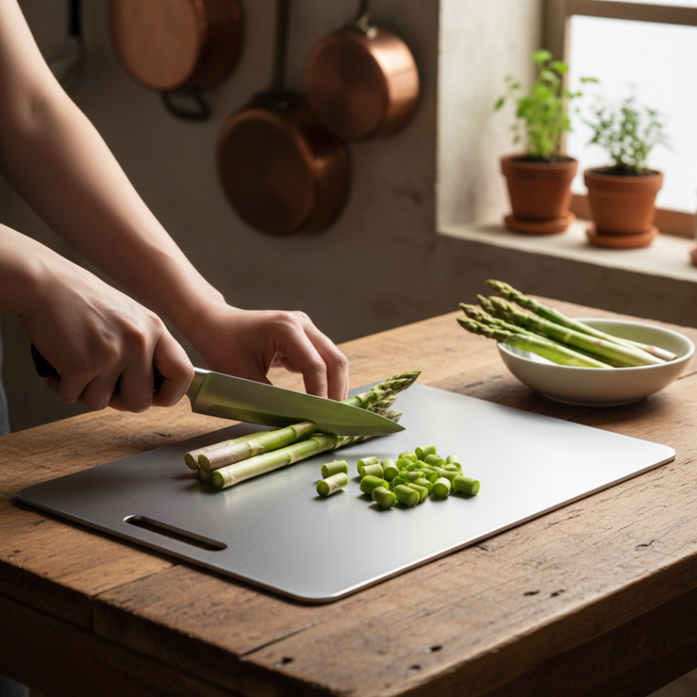 Stainless Steel Cutting Board - Durable Non-Porous Kitchen Tool – Stack ...