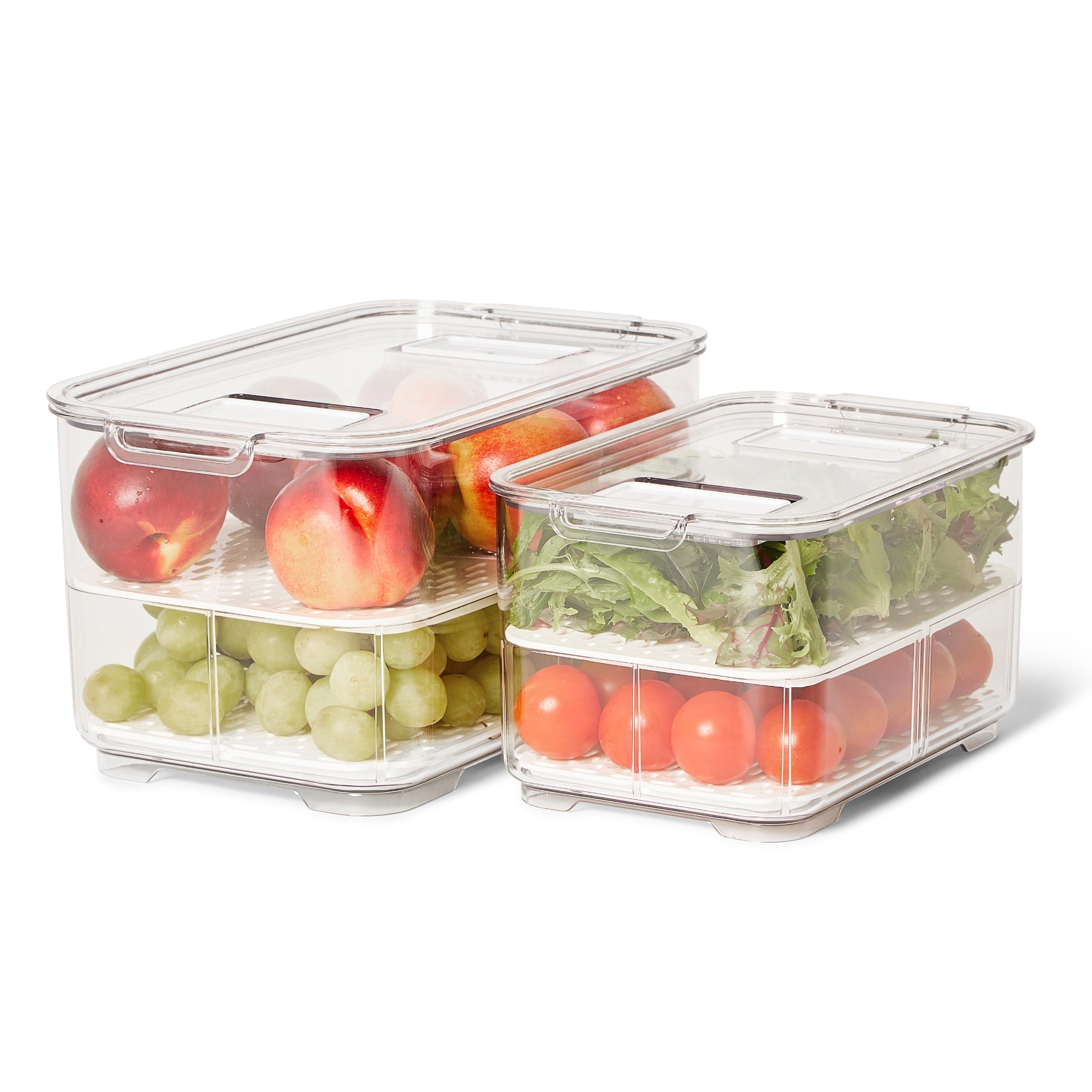 Ultimate Fridge Organizer Set with Fresh Keeper Containers for Optimal ...